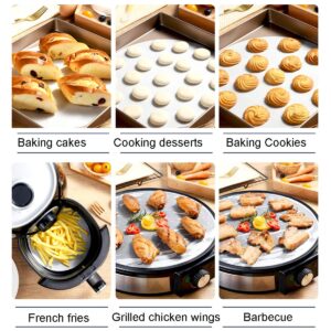 200pcs 8 Inch Parchment Paper Rounds for Air Fryer Unbleached Baking Paper for Oven Nonstick Uses for Baking Cookies, Bread, Meat, Pizza, Toaster Oven