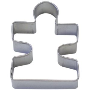 foose brand puzzle piece cookie cutter 3.25 inch –stainless steel cookie cutters – puzzle piece cookie mold