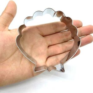 LILIAO Seashell Cookie Cutter - 3.2 x 3.2 inches - Stainless Steel