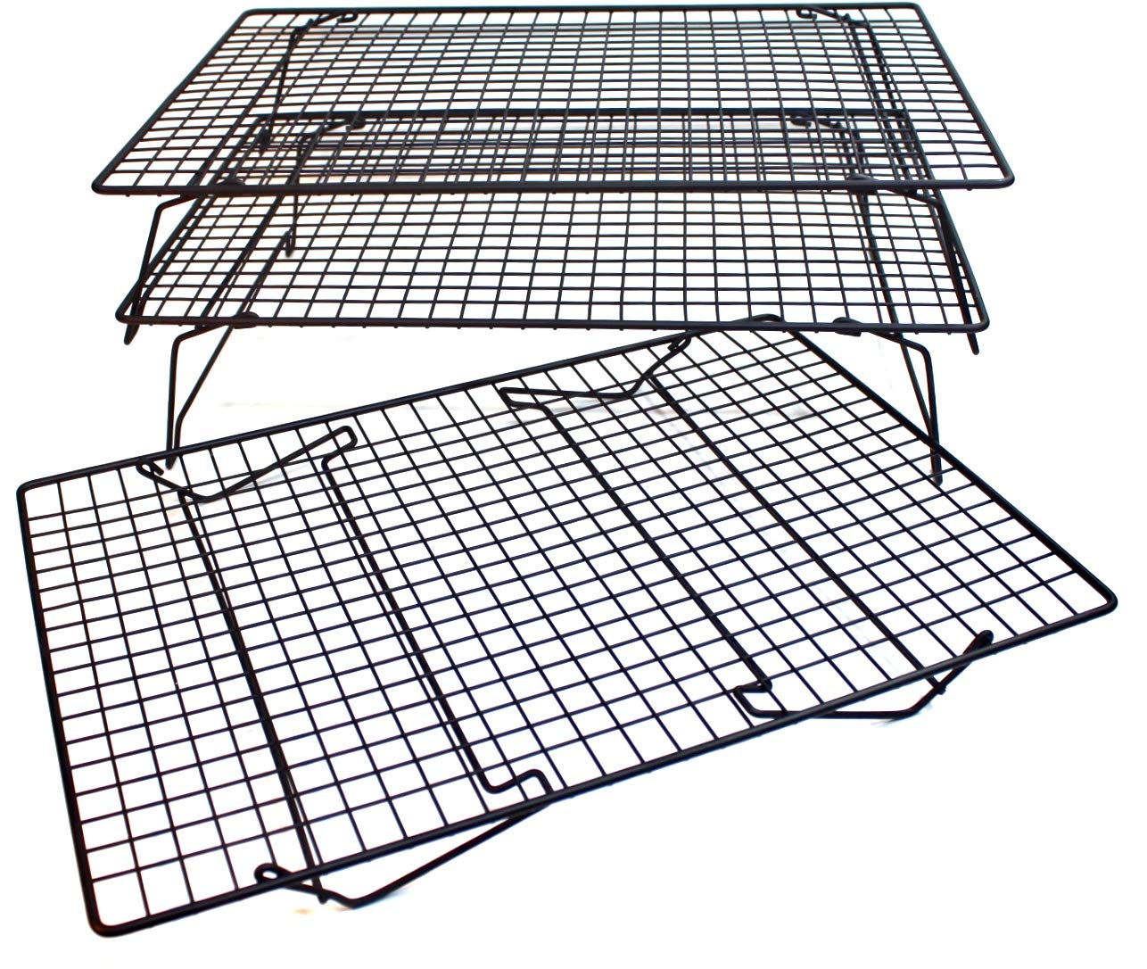 Sunflair Professional Grade 3 Tier Cross Grid Cooling Rack (set of 3)