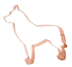 no. 1 siberian husky copper dog cookie cutter