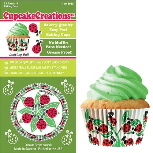 Cupcake Creations 9049 Ladybug Baking Cup