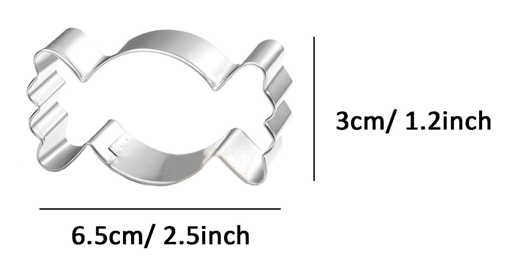 WJSYSHOP Wrapped Candy Shape Cookie Cutter