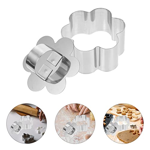 Hemoton 3 Sets Small Mousse Circle Mousse with Pusher Plum Mousse Molds Cooking Rings DIY Cookie Moulds Perforated Pastry Rings Cake Mousse Rings Simple Cake Mold Stainless Steel