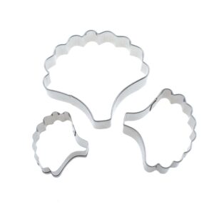 RELAND SUN Cake Mold Carnations Flower Petal Stainless Steel Cookie Fondant Cake Decorating Tools Sugar Pastry Biscuit Mold (petal)