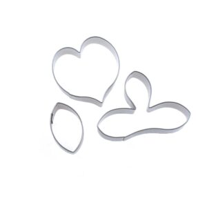 RELAND SUN Stainless Steel Heart Dendrobium Flower Petals Cookie Cake Decorating Tools Fondant Mould Kitchen Accessories