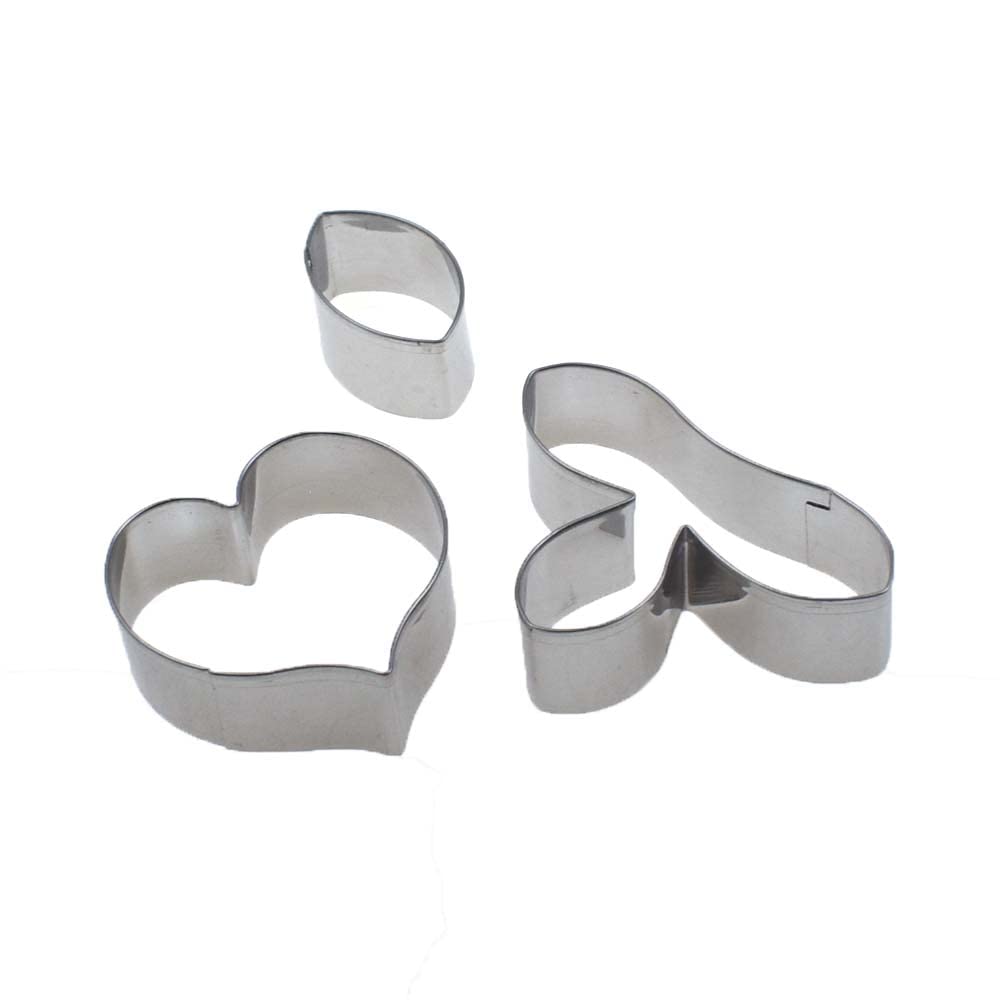 RELAND SUN Stainless Steel Heart Dendrobium Flower Petals Cookie Cake Decorating Tools Fondant Mould Kitchen Accessories