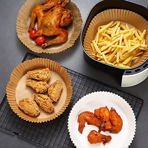 Happyyami 1 Set air fryer paper para air fryer silicone steamer oven air fryer Disposable Paper Liners cooking paper parchment paper for baking Oil-absorbing Liners