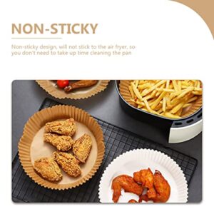 Happyyami 1 Set air fryer paper para air fryer silicone steamer oven air fryer Disposable Paper Liners cooking paper parchment paper for baking Oil-absorbing Liners