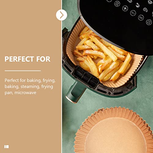 Happyyami 1 Set air fryer paper para air fryer silicone steamer oven air fryer Disposable Paper Liners cooking paper parchment paper for baking Oil-absorbing Liners