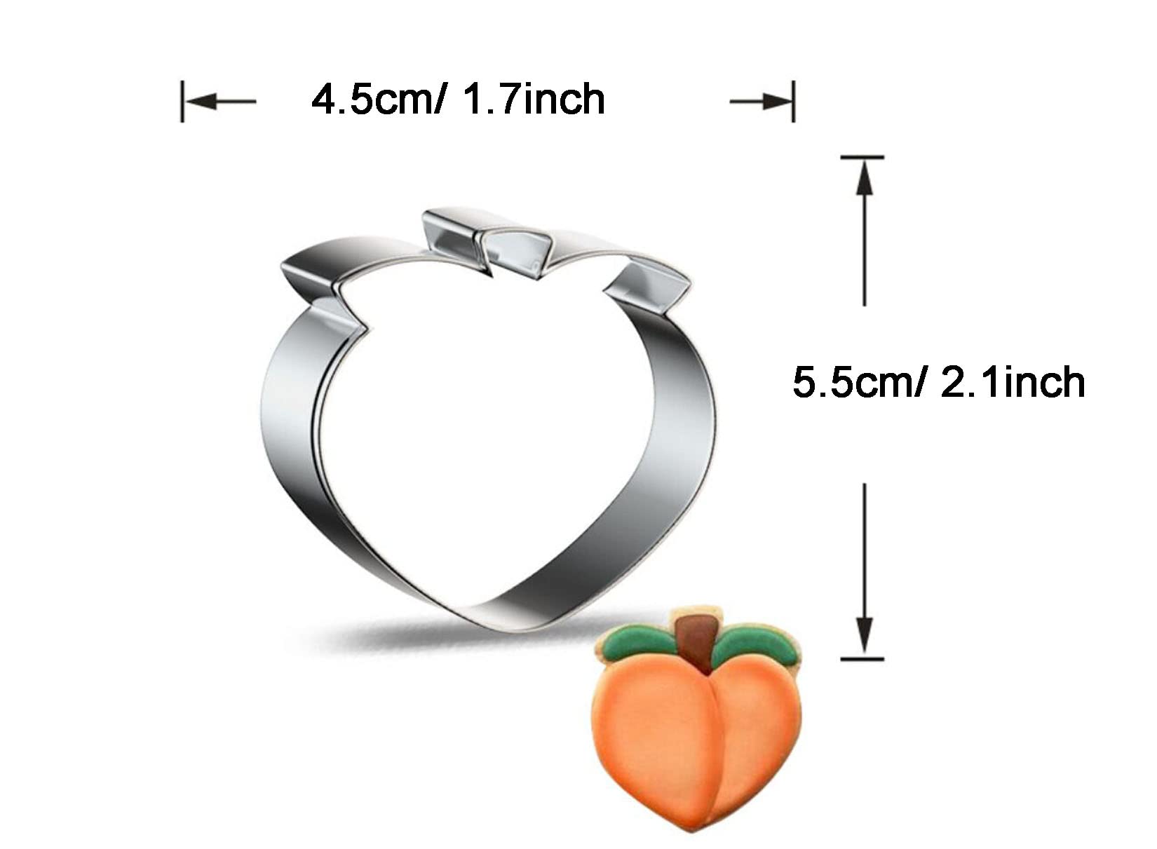 WJSYSHOP Peach Shape Cookie Cutter