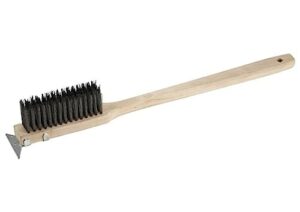 winco heavy duty steel wire brush, 20-inch