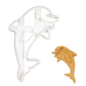 cute dolphin cookie cutter, 1 piece - bakerlogy