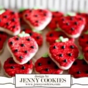 Mini Strawberry 1.5 Inch Cookie Cutter from The Cookie Cutter Shop – Tin Plated Steel Cookie Cutter