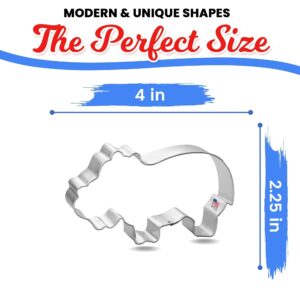 Foose Hippo Cookie Cutter 4 Inch –Tin Plated Steel Cookie Cutters – Hippo Cookie Mold