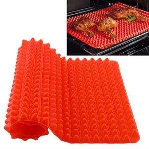 maserfaliw pyramid pan baking mat red pyramid pan nonstick silicone baking mat mould cooking mat oven baking tray, essential for home life, can be used as