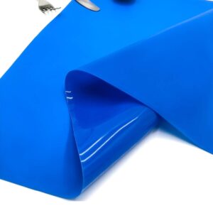 Extra Large 24''x 20'' Silicone Baking Mat for Dough Rolling Pastry Fondant Mat Nonstick and Nonskid Heat Resistent, Countertop Protector, Dining Table Mat and Placemat(Extra Large Blue 2 Pack)