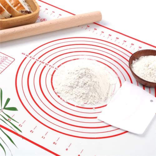 Silicone baking pad, reusable food-grade silicone counter pad, used for making cookies, macaroni, bread and pastries