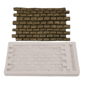 fondant impression mat, silicone brick wall pattern lace mat silicone imprint mold sugarcraft wedding cake decorating tools chocolate sugar baking mold