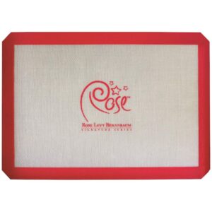 rose levy beranbaum signature series rose's half 13" x 18" sheets non-stick silicone baking mat, 11.75" x 16.5", tan