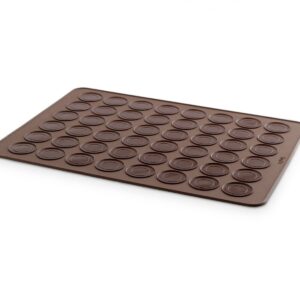 Lekue Macaron Baking Mat, 15.75 x 11.81 x 14.6 inches, Brown