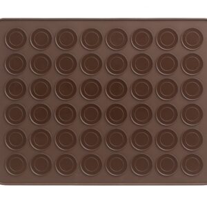 Lekue Macaron Baking Mat, 15.75 x 11.81 x 14.6 inches, Brown