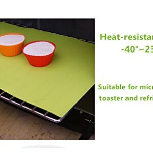 CozzKit Rectangle 3040cm Silicone Place Mats Heat Resistant Non Slip Table Mats (Red)