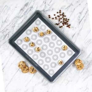 Chicago Metallic Silicone Pastry Mat with Measurements, Set of 2