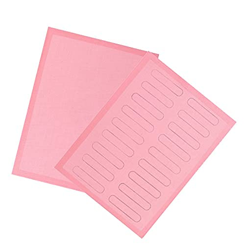 Ebrima 2PCS Non-Stick Oven Liner Perforated Mat for Baking, 30x40 Non Stick Baking Mat Oven Sheet Liner,Macaron Cookie Bread Mold For Baking,Silicone baking Mats Tools Oven Sheet Bakeware (Pink)