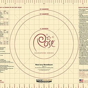 Rose Levy Beranbaum Signature Series Rose's stick, Non-slip Mat, 18" x 24.5", Made in USA childrens-art-doughs, Cream