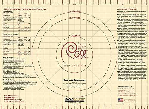 Rose Levy Beranbaum Signature Series Rose's stick, Non-slip Mat, 18" x 24.5", Made in USA childrens-art-doughs, Cream