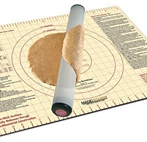 Rose Levy Beranbaum Signature Series Rose's stick, Non-slip Mat, 18" x 24.5", Made in USA childrens-art-doughs, Cream