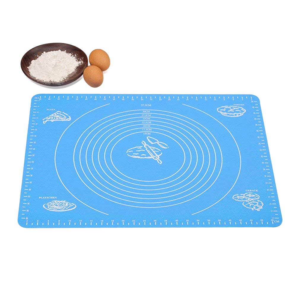 Silicone Baking Mat,15.7x19.7 Inches Extra Large Food Grade Reusable Nonstick pad, Heat Resistance Table Placemat Board for Pastry Dough Pastry Fondant, for Halloween Christmas New Year Party Supplies