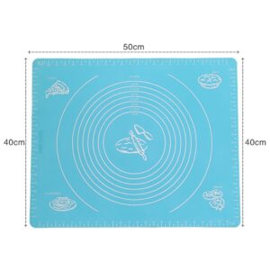 Silicone Baking Mat,15.7x19.7 Inches Extra Large Food Grade Reusable Nonstick pad, Heat Resistance Table Placemat Board for Pastry Dough Pastry Fondant, for Halloween Christmas New Year Party Supplies