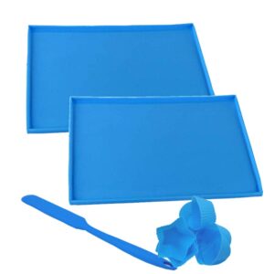 silicone cake roll maker,silicone baking mat,multipurpose silicone nonstick pastry mat, portable food mat travel placemat for toddler，ilicone cake roll maker, bakeware baking tools (10'', blue)