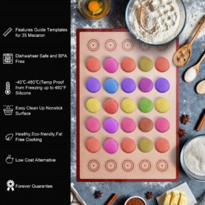 Macaron Silicone Baking Mats, Easy Clean and No Stick Silicone Baking Mats Set