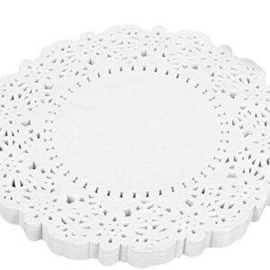 150 pcs White Lace Paper Doilies Oil-absorbing Decorative Tableware Papers Placemats Baking Tools Accessories