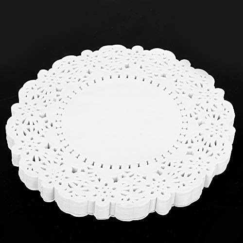 150 pcs White Lace Paper Doilies Oil-absorbing Decorative Tableware Papers Placemats Baking Tools Accessories