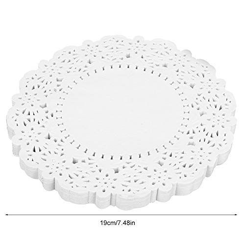 150 pcs White Lace Paper Doilies Oil-absorbing Decorative Tableware Papers Placemats Baking Tools Accessories