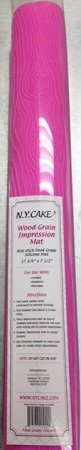 NY Cake Fondant Impression Mat, Wood Grain- Silicone