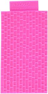 ny cake fondant impression mat, brick design- silicone