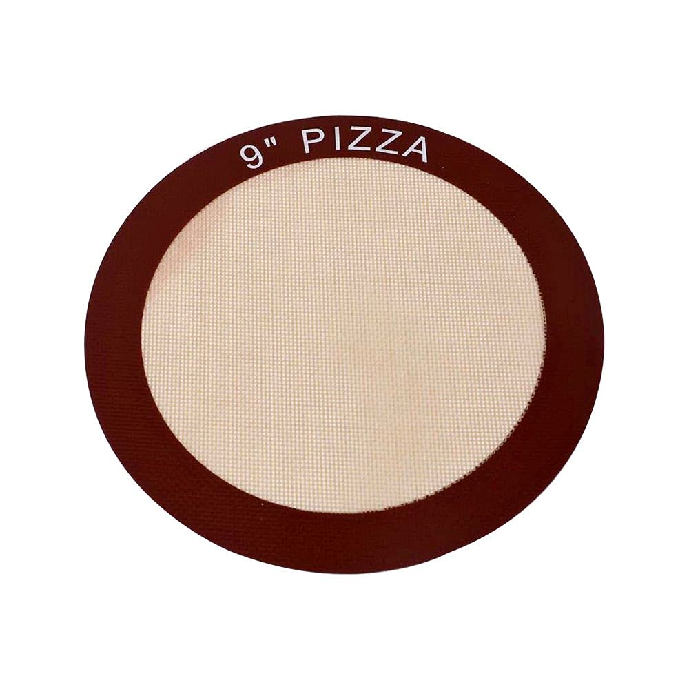 Oven Pad Pizza Non-Stick Rolling Dough Mat Silicone Kitchen Bakeware Baking Liner Oven Sheet Non-stick Baking Supplies(22.8cm)