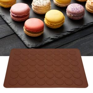 Macaron Kit Baking Macaron Cake Pad 48 Holes Silicone Mat, Silicone Baking Mat, for Making Cakes Making Chocolate