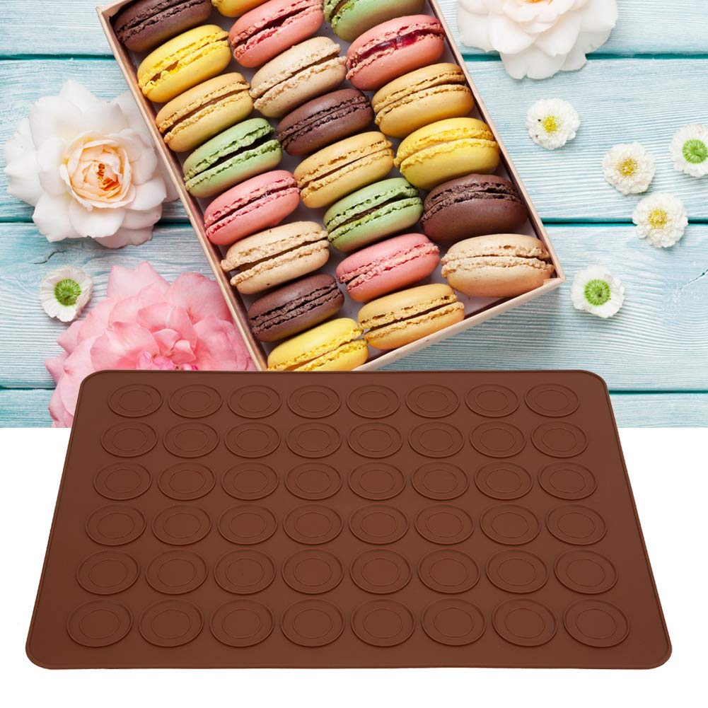 Macaron Kit Baking Macaron Cake Pad 48 Holes Silicone Mat, Silicone Baking Mat, for Making Cakes Making Chocolate