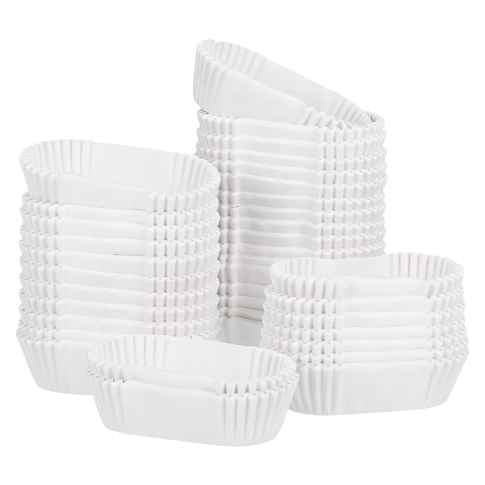 Cabilock 2000pcs Oval Cake Cups Disposable Baking Cups Cake Cup Wrap Paper Boat Shape Cake Cups Party Supplies for Cakes Muffins