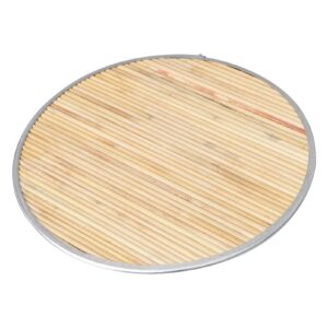 solustre bamboo dumpling tray traditional non-stick bamboo steamer basket baking mat for baking dumpling dough pastry cookie wontons 40cm