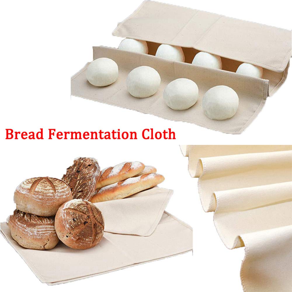 Linen Fermented Cloth,Dough Bakers Mat Baking Linen Proofing Cloth Baking Pastry Kitchen Tools