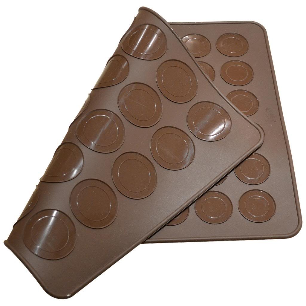 Allforhome Double Sided 48/30 Hole Macarons Making Silicone Mould Macaroon Baking Mat Macaroon DIY molds Baking Mat Heat resistant Pad Nonstick Bread Macaron Baking Sheet Biscuits Bakeware Bakery Tool