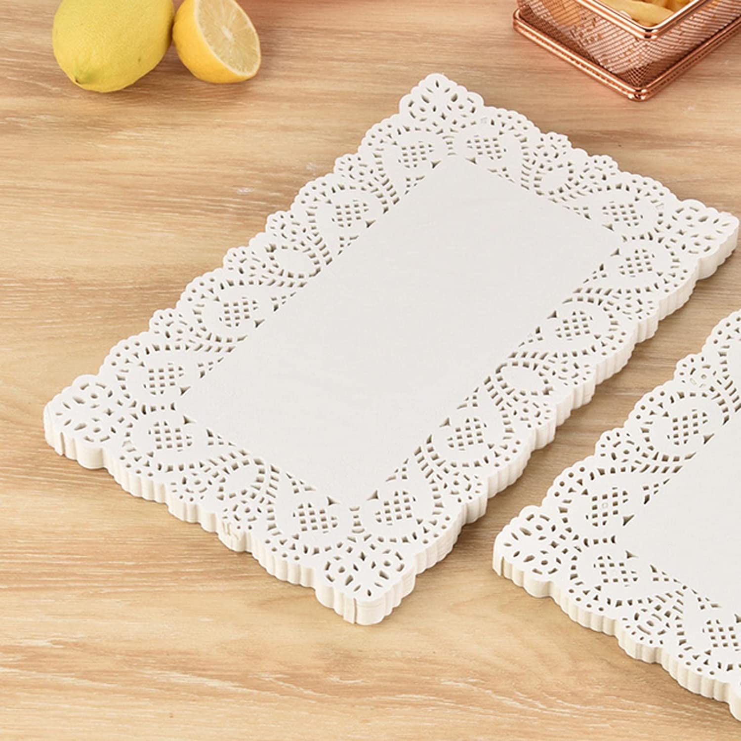 MOUDOAUER Oil-Absorbing Paper Kitchen Frying Paper Pad Food Special Barbecue Pad Plate Lace Bottom Paper Cake Baking Paper Spare Part Accessory