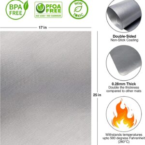 Oven Liners for Bottom of Oven 4-Pack and Oven Rack Edge Protectors 22 Inch